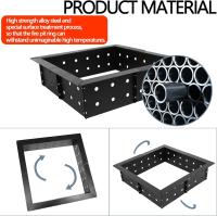 China 32 Inch Heavy Duty Steel Fire Pit Insert for Outdoor Patio Backyard DIY Campfire for sale