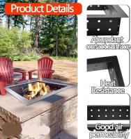 China 32 Inch Heavy Duty Steel Fire Pit Insert for Outdoor Patio Backyard DIY Campfire for sale