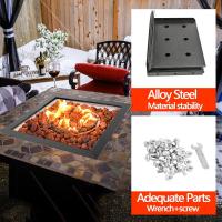 China 32 Inch Heavy Duty Steel Fire Pit Insert for Outdoor Patio Backyard DIY Campfire for sale