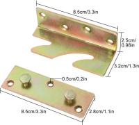 China Rust Proof Bed Frame Connectors with Screws Play a Role in Supporting Fixed Bed Frame for sale