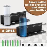 China Garage Mechanic Paint Bottle Can Organizer Heavy Duty Wall Mount Spray Bottle Holder for sale