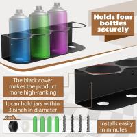 China Garage Mechanic Paint Bottle Can Organizer Heavy Duty Wall Mount Spray Bottle Holder for sale
