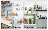 China Powder Coated L Shape Shelf Bracket Hidden Steel Brackets for Shelves 0.2Inch Thick for sale
