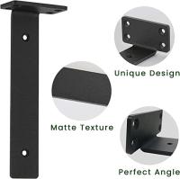 China Powder Coated L Shape Shelf Bracket Hidden Steel Brackets for Shelves 0.2Inch Thick for sale