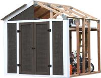 China Shed Framing Kit Bracket for Peak Roof Storage Shed Garage Barn DIY Wood Frame Building for sale