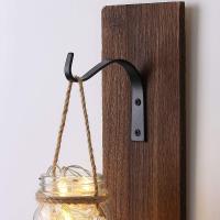 China Decorative Iron Metal Wall Hook Plant Hanger Bracket Flexible Hook Lantern Wall Hanger for Hanging Plants Outdoor for sale