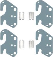 China Universal Wood Bed Rail Hook Plates for Beds Frame Bracket Headboard Pin Replacement Ideal for sale