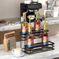 China Function 2 Tier Coffee Syrup Stand Holder Rack for Coffee Bar Standard or Nonstandard for sale