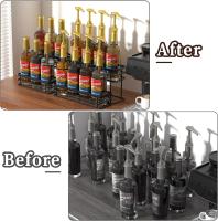 China Function 2 Tier Coffee Syrup Stand Holder Rack for Coffee Bar Standard or Nonstandard for sale