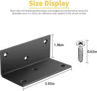 China Corner Brackets Support L Angle Steel Braces for Timber Wood Furniture Connector for sale