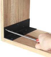 China Corner Brackets Support L Angle Steel Braces for Timber Wood Furniture Connector for sale