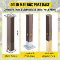 China Customized Q235 Steel Mail Box Post Stand Powder-coated for Garden and Outdoor for sale
