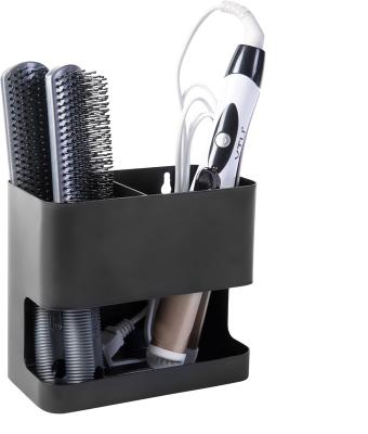 China Wall Mounted Salon Accessory Caddy 3 Slots for Hair Dryer and Styling Tools Organizer for sale