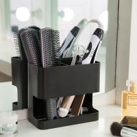 China Wall Mounted Salon Accessory Caddy 3 Slots for Hair Dryer and Styling Tools Organizer for sale