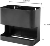 China Wall Mounted Salon Accessory Caddy 3 Slots for Hair Dryer and Styling Tools Organizer for sale