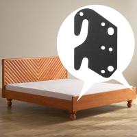 China Wood Bed Claw Hook Plates Connect or Adjust Bed Frame Height with Heavy Duty Brackets for sale