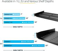 China Fixed Universal Rack Tray Vented Shelves 1U Black for OEM Servers for sale