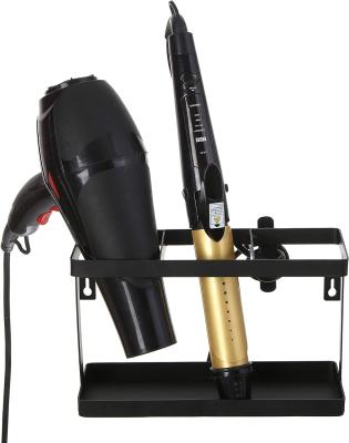 China Convenient Countertop Organizer for Hair Styling Tools Black Metal Wall Mounted Caddy for sale