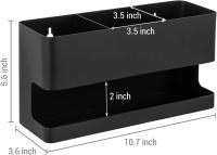 China Hair Dryer Holder Wall Mounted Modern Black Metal Hair Tools Organizer for Blow Dryer for sale