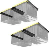 China Powder Coated Heavy-duty Steel Adjustable Multifunctional Storage Bin Rail System Overhead Ceiling Rack for sale