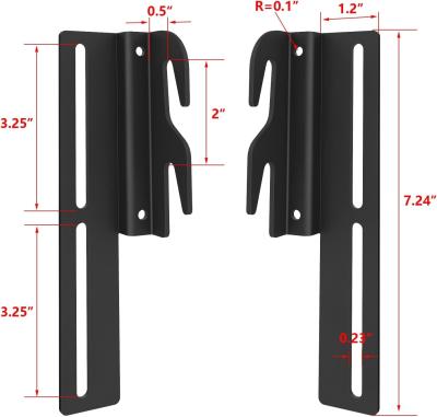 China Hook on Bed Frame Brackets Customized Size Headboard Hook Set for Brass Bed Rails for sale