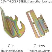 China Hook on Bed Frame Brackets Customized Size Headboard Hook Set for Brass Bed Rails for sale