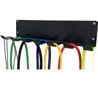 China Wall Mounted Gym Organizer for Fitness Bands/Foam Rollers Jump Rope Rack Behind Doors for sale