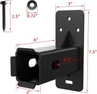 China 1.25 inch/2 inch Hitch Wall Mount Bike Rack Hitch Cargo Carrier for Plant Fiber Bikes for sale