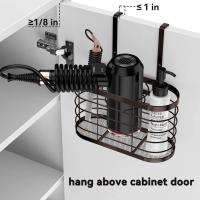 China Convenient and Stylish Wall Mounted Cabinet Door for Hair Dryers Bathroom Organizer for sale