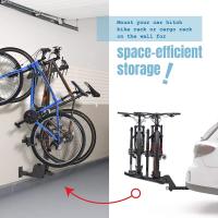 China Hitch Wall Mount 2 Inch Garage Bike Storage Trailer Rack for Snowboards and Bicycles for sale