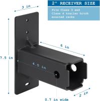 China Hitch Wall Mount 2 Inch Garage Bike Storage Trailer Rack for Snowboards and Bicycles for sale