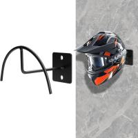 China 5mm Shelf Thickness Metal Helmet Holder Rack for Wall Mounting Helmet Display Hanger for sale