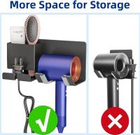China Optimize Your Space with Our Dyson Hair Dryer Holder Compatible with Most Hair Dryers for sale