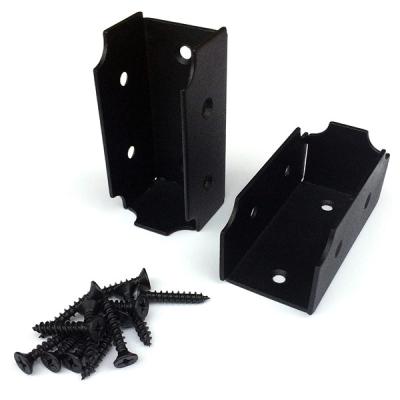 China Nonstandard Saddle Shape 2x4 Top Rail Support Fence Bracket for Powder Coated Finish for sale