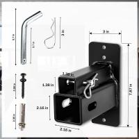 China 1.25'' 2'' Bicycle Hitch Wall Mount Bike Rack Hanging Garage Organizer Trailer Hitch Receiver for sale