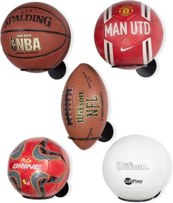 China Steel Metal Wall-Mounted Sports Ball Holder Storage Bracket for sale