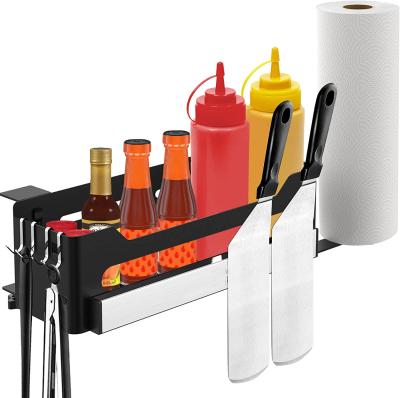 China Griddle Caddy with Magnetic Tool Holder Paper Towel Holder for Blackstone 28