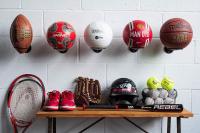 China Steel Metal Wall-Mounted Sports Ball Holder Storage Bracket for sale