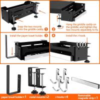 China Griddle Caddy with Magnetic Tool Holder Paper Towel Holder for Blackstone 28