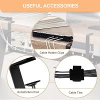 China Carbon Steel Cable Management Tray Adjustable 13.8'' into 21.8'' for Living Room for sale