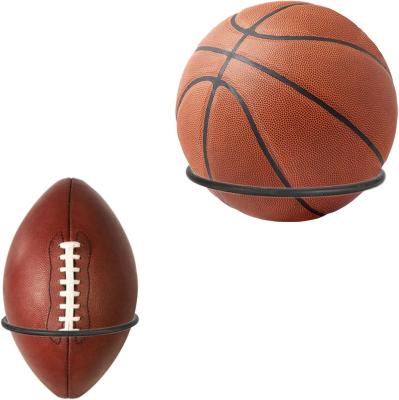 China Standard 5mm Thickness Ball Rack Holder Wall Mounted for Sports Balls Display Storage for sale