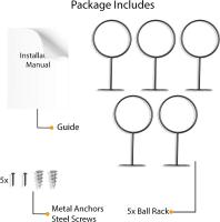 China Universal Space-Saving Ball Rack High Carbon Steel Stamping Process Durable Material for sale
