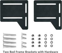 China 2PCS Heavy Duty Bed Rail Hardware Adapter for Headboard Attachment on Adjustable Beds for sale