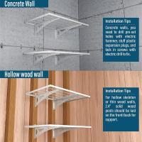 China POWERFUL TOOL HOLDERS 2x3ft Garage Storage Wall Mount Shelving Rack for Warehouse Wall Shelves Rack Support for sale