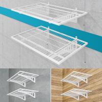China Carbon Steel Garage Storage Wall Shelves Rack 2x3ft Heavy Duty Sturdy Basement Mount for sale