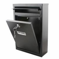 China Wall Mounted Post Mail Box Print Custom Logo Contemporary Stylish Letter Box With Lock for sale