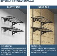 China Powder Coat Iron Storage Holders Racks Set for Wall System Shelf Bracket 2x3ft 2x6ft for sale