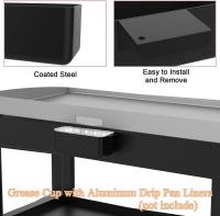 China Cast Iron Grease Catcher Drip Pans Replacement Parts for Blackstone 28/36 Inch Griddle for sale