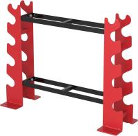 China Galvanized 5 Tier Dumbbell Rack Stand for Home Gym Weight Training Powder Coated for sale