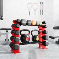 China Galvanized 5 Tier Dumbbell Rack Stand for Home Gym Weight Training Powder Coated for sale